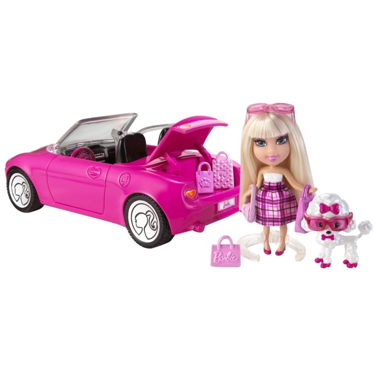 Barbie Mini Auto S Panenkou R5864 Max kovy Hra ky Barbie Mini Auto S Panenkou R5864 Max kovy Hra ky