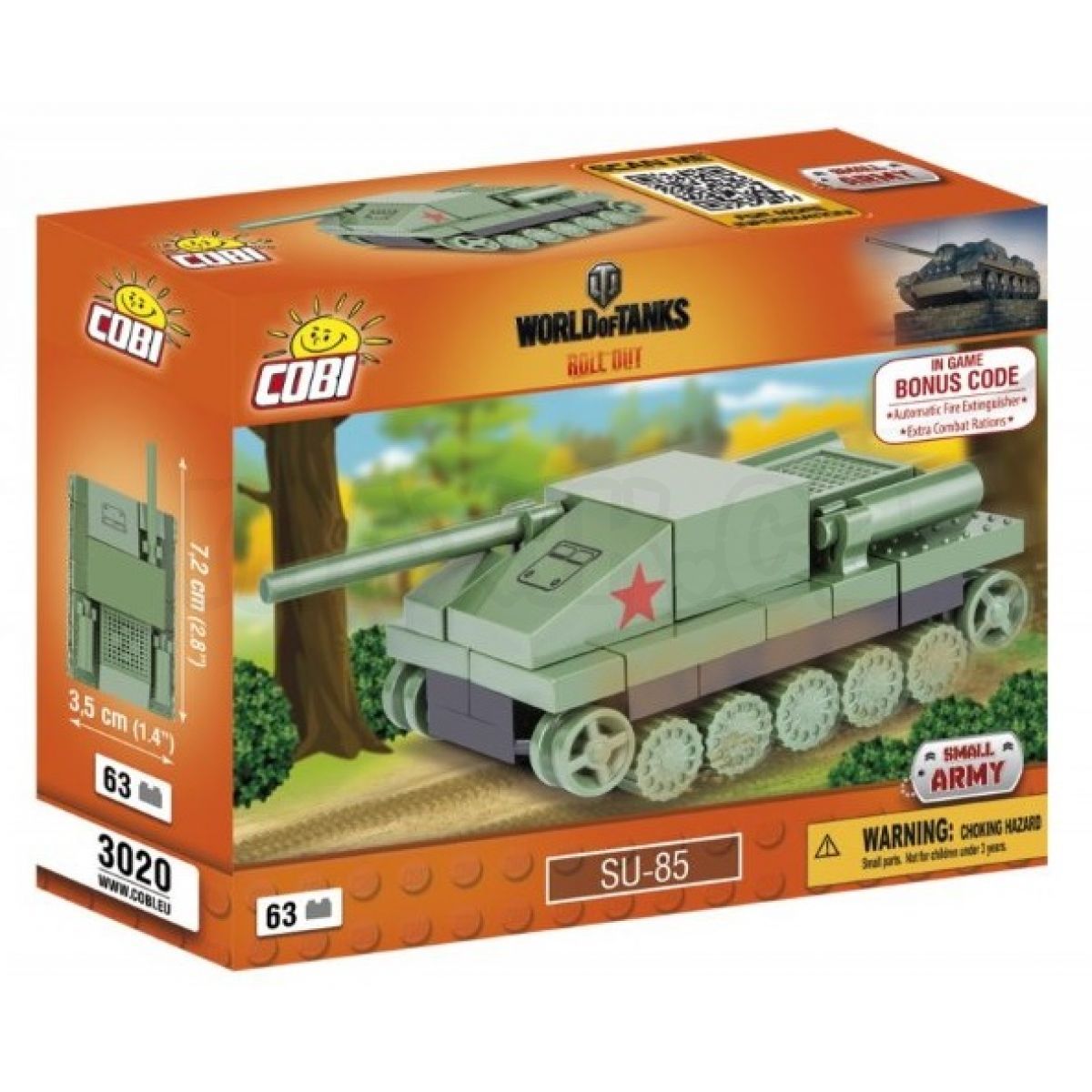 Cobi Malá armáda 3020 World of Tanks Nano Tank SU 85 | Maxíkovy hračky