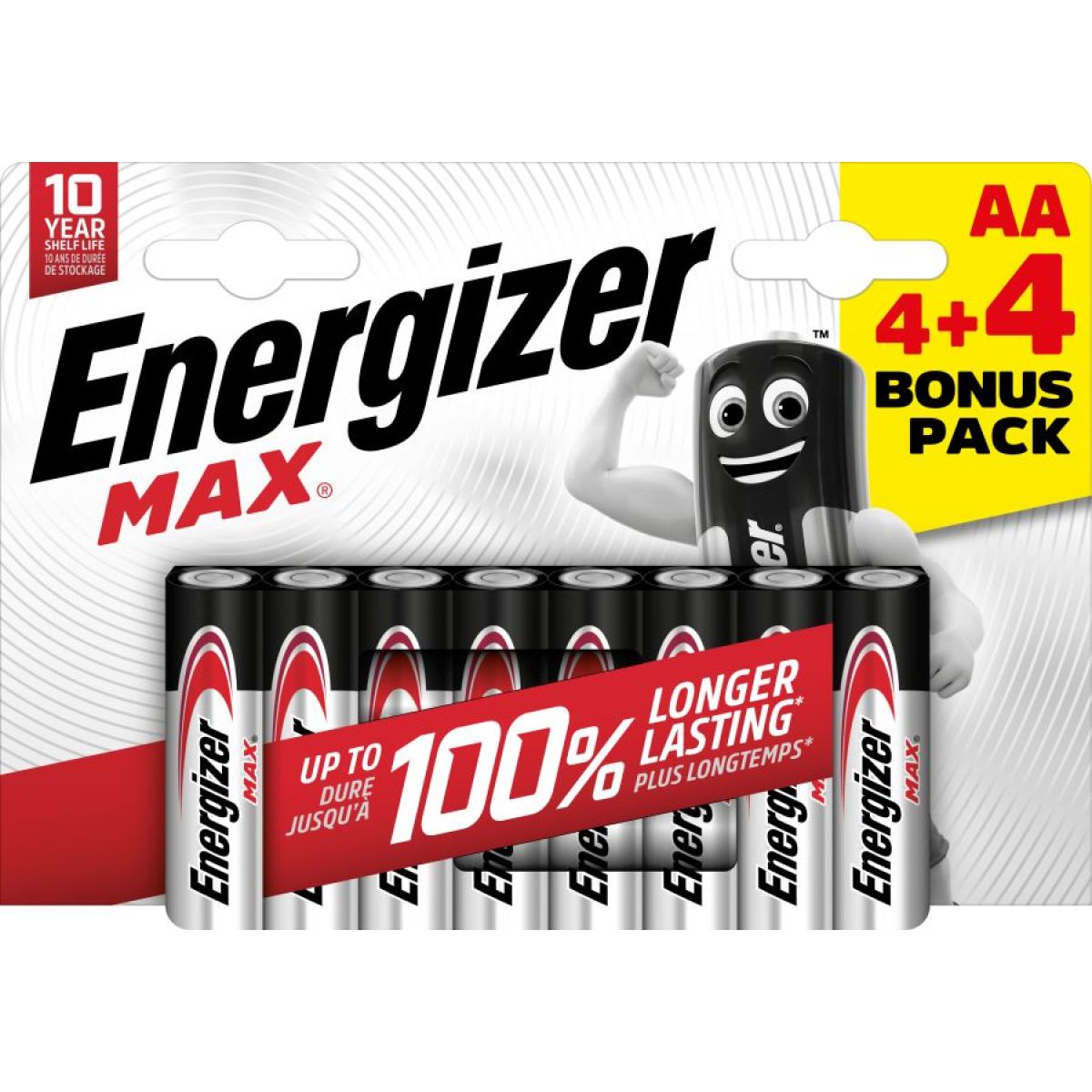 Energizer MAX AA 4+4 zdarma - Poškozený obal | Maxíkovy hračky