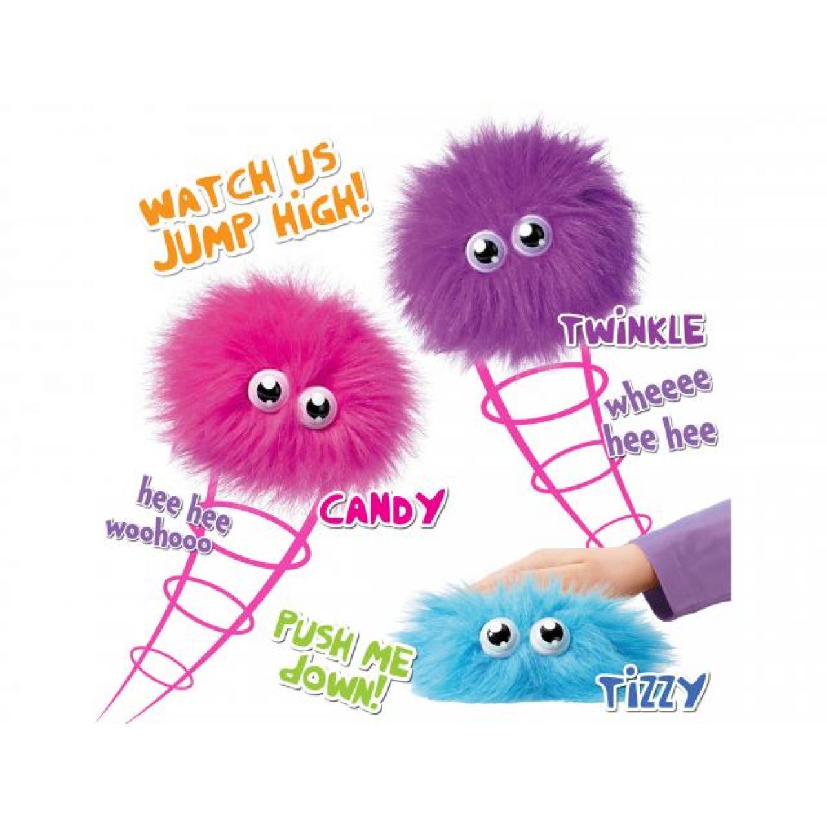 Flufflings Stiskni a skoč | Maxíkovy hračky