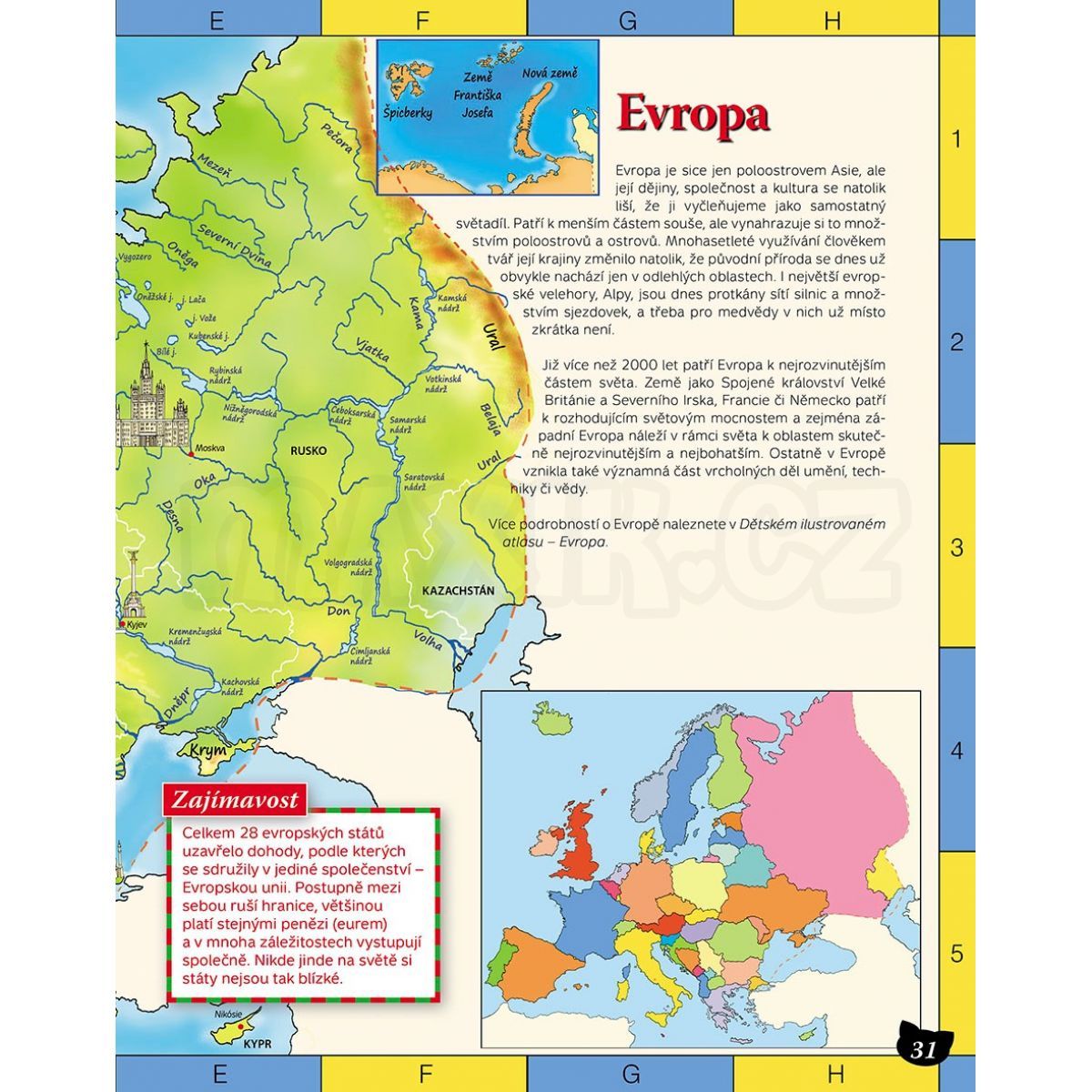 Fragment Dětský ilustrovaný Atlas Světa | Maxíkovy hračky