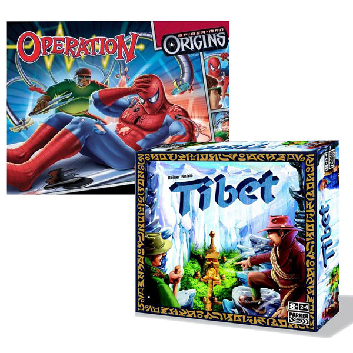 Hasbro MB Operace Spiderman + Hra Tibet | Maxíkovy hračky