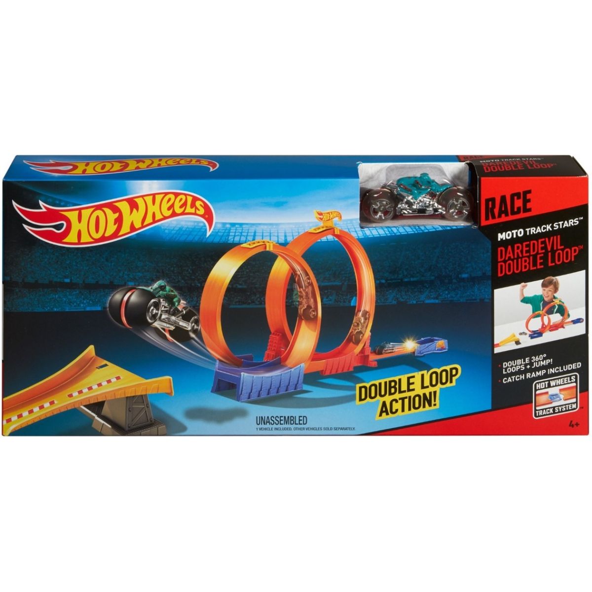 Hot Wheels Supermotorka profi dráha - Double Loop | Maxíkovy hračky