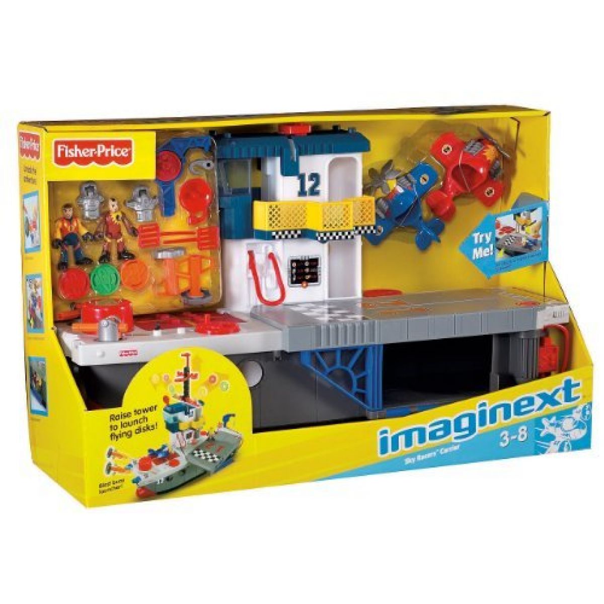 Imaginext Sky Racers Letadlová loď Fisher Price T4949 | Maxíkovy hračky
