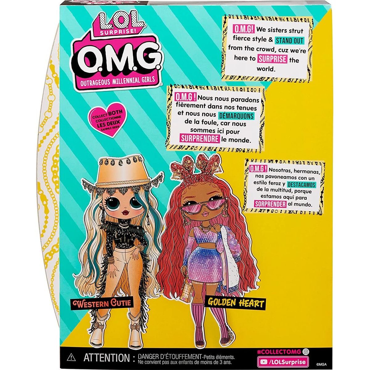 L.O.L. Surprise! OMG Velká ségra Golden Heart 25 cm | Maxíkovy hračky