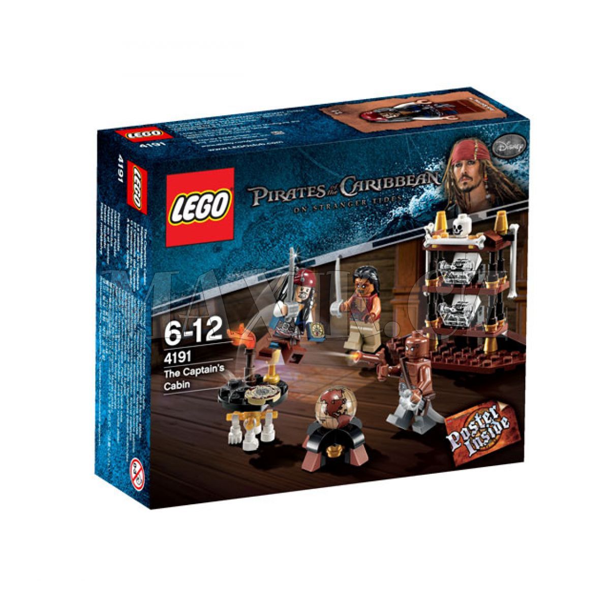 LEGO 4191 Piráti z Karibiku Kajuta kapitána | Maxíkovy hračky