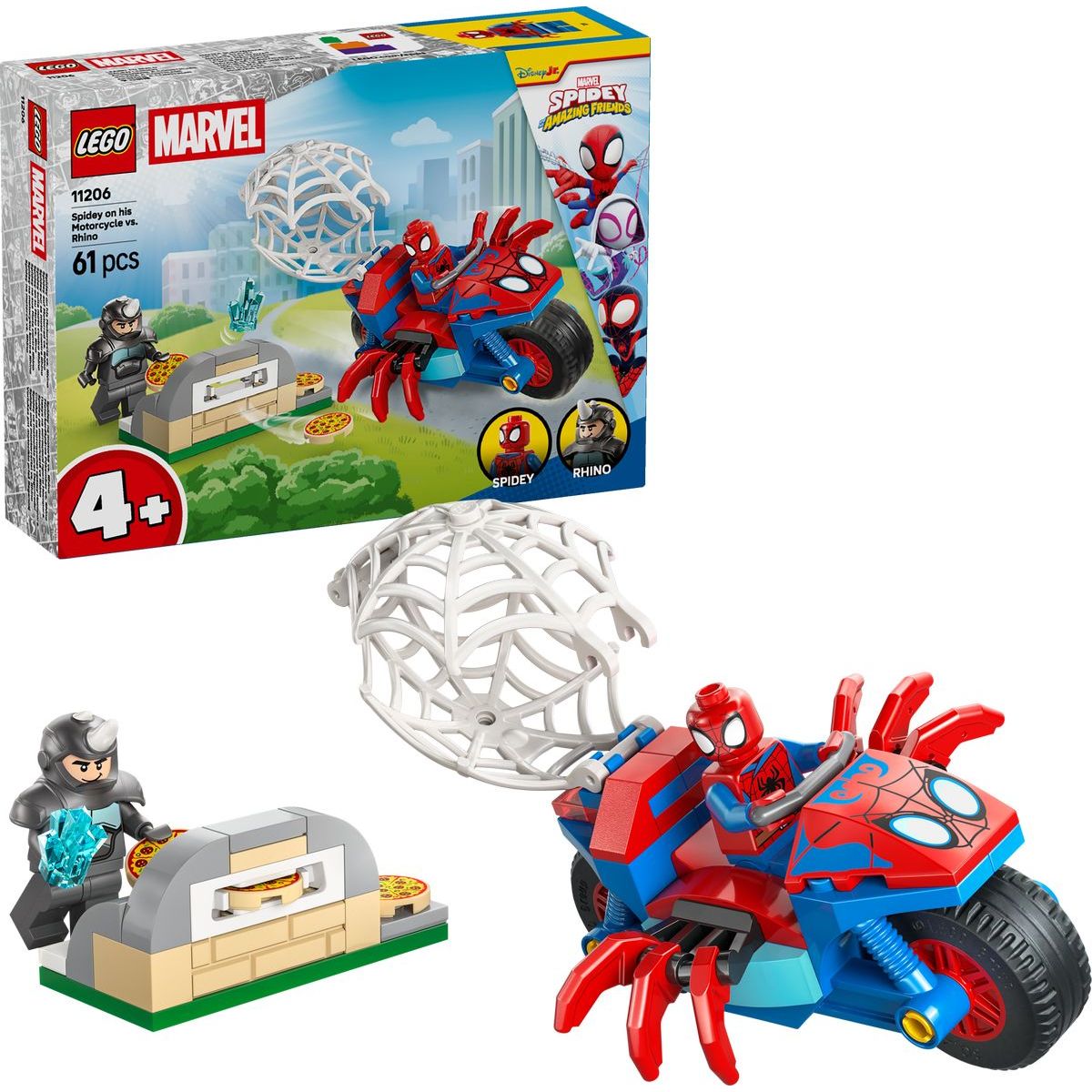 LEGO® 11206 Spidey na motorce vs. Rhino | Maxíkovy hračky