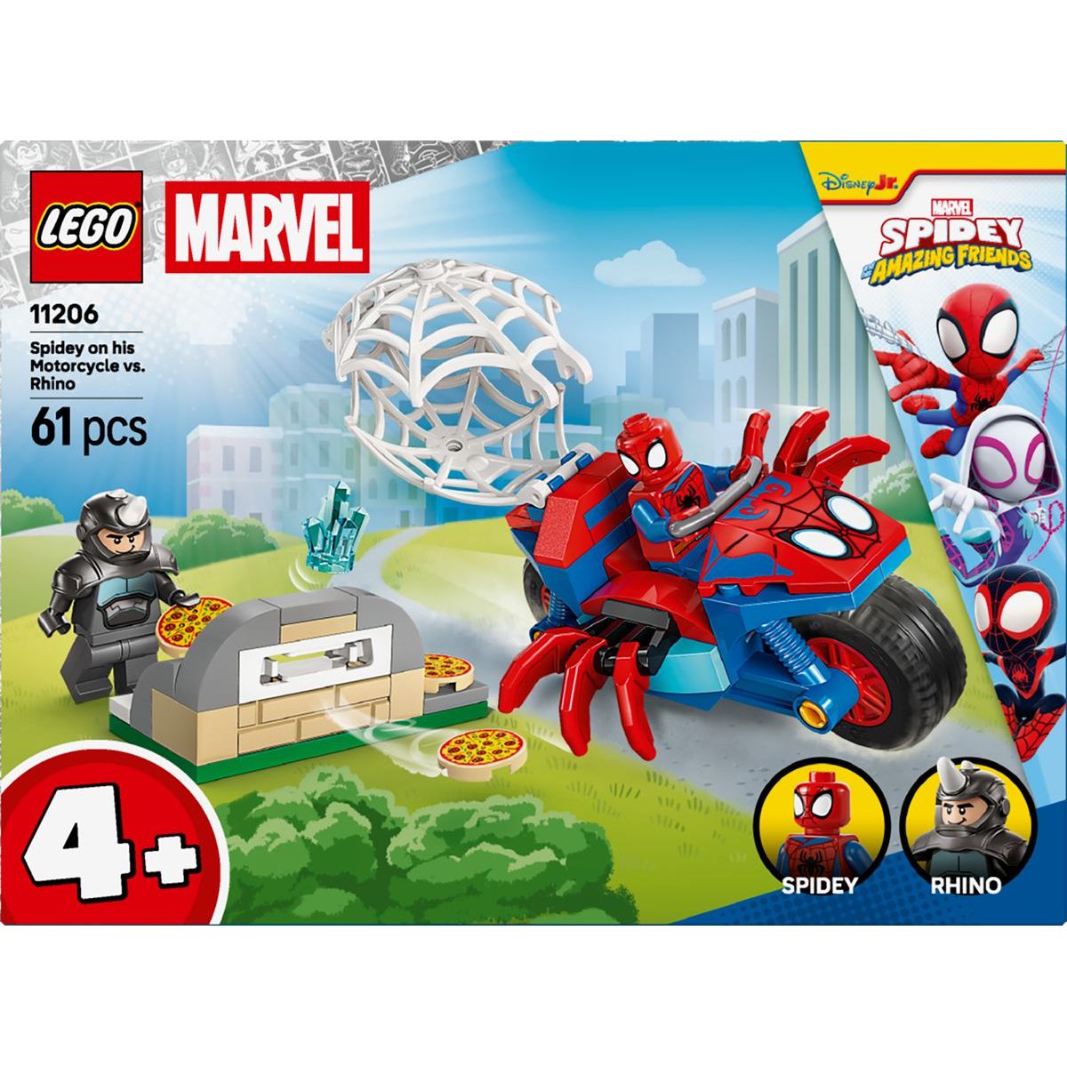 LEGO® 11206 Spidey na motorce vs. Rhino | Maxíkovy hračky