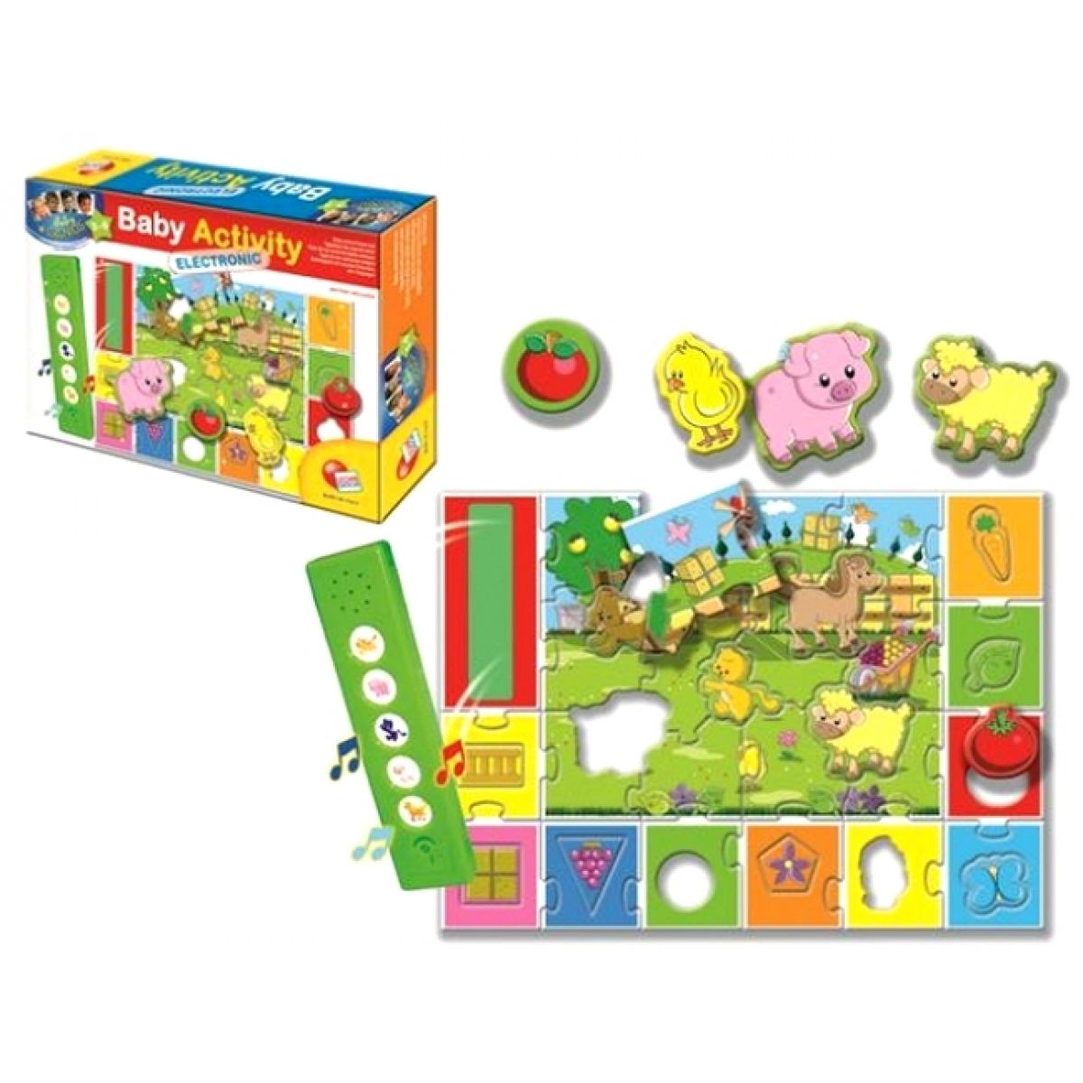 Lisciani Giochi Baby genius Zvířátka na farmě se zvuky | Maxíkovy hračky