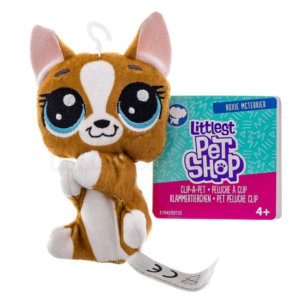 Littlest Pet Shop Plyšák s klipem Roxie Mcterrier | Maxíkovy hračky