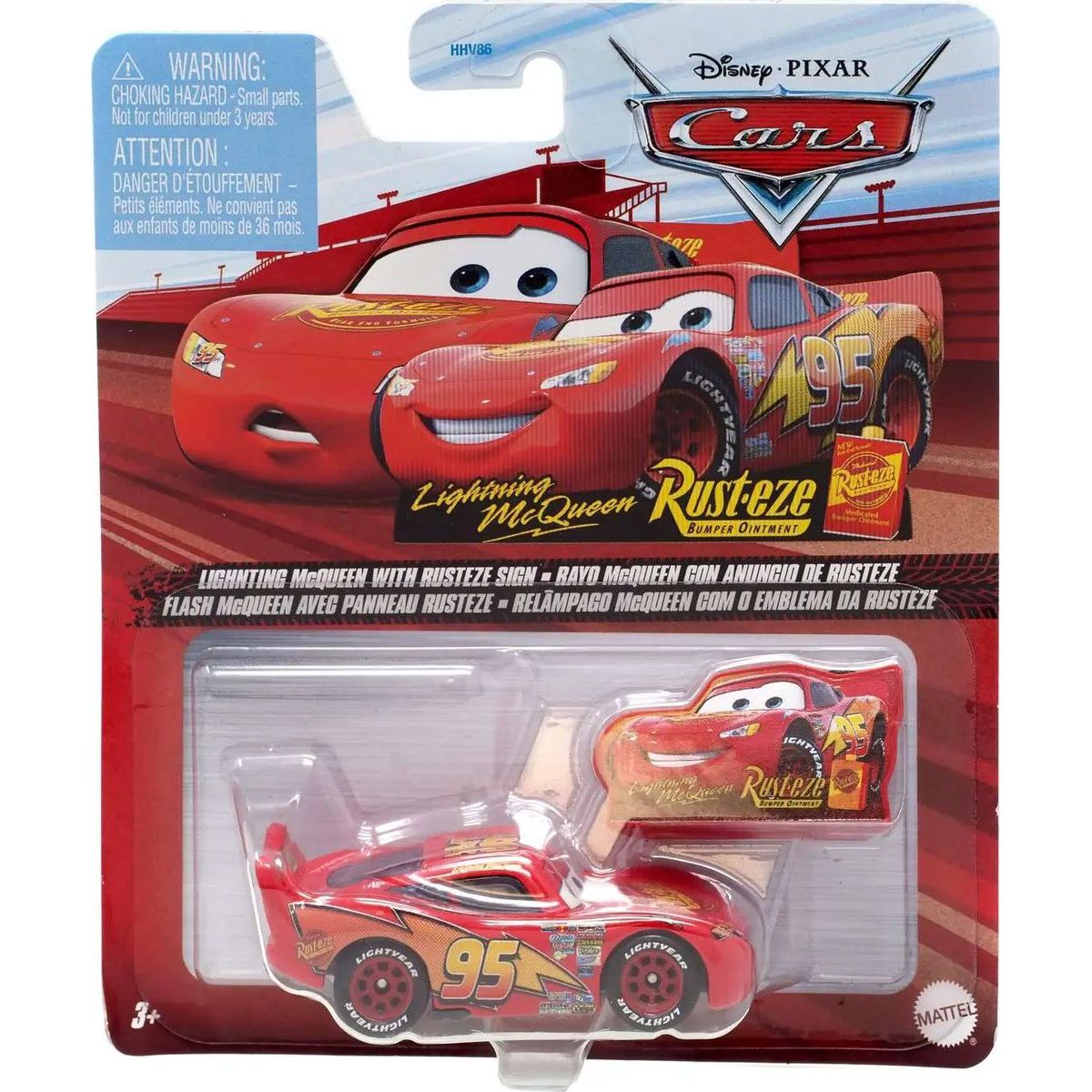 Mattel Cars 3 Auta Lightning McQueen With Rusteze Sign | Maxíkovy hračky
