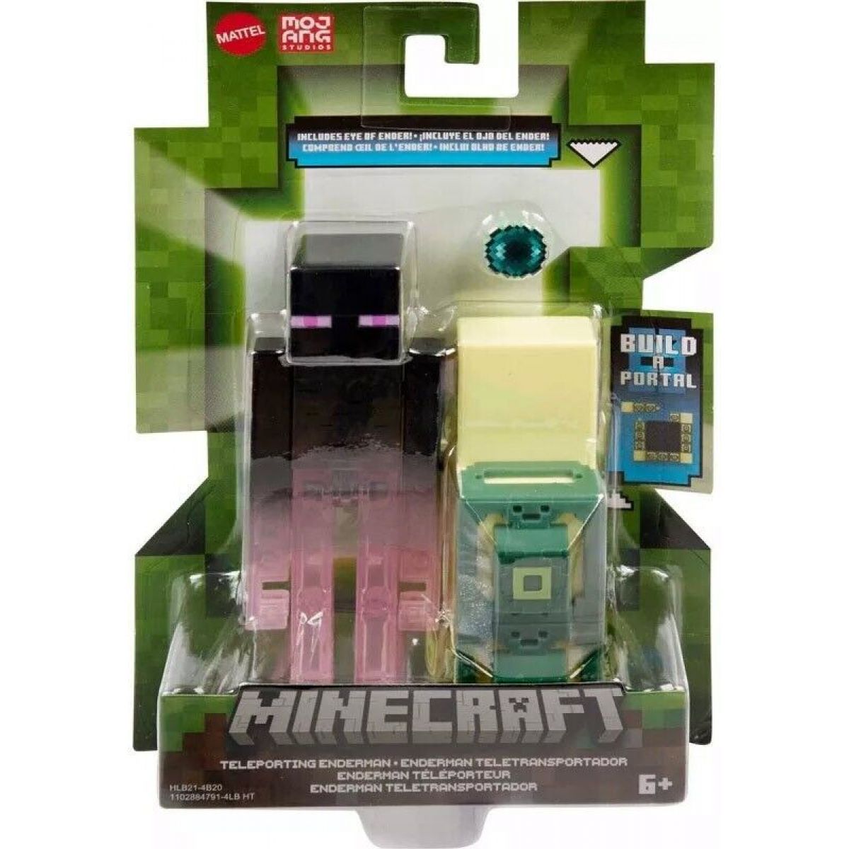 Mattel Minecraft 8 cm figurka Build a Portal Teleporterende Enderman ...