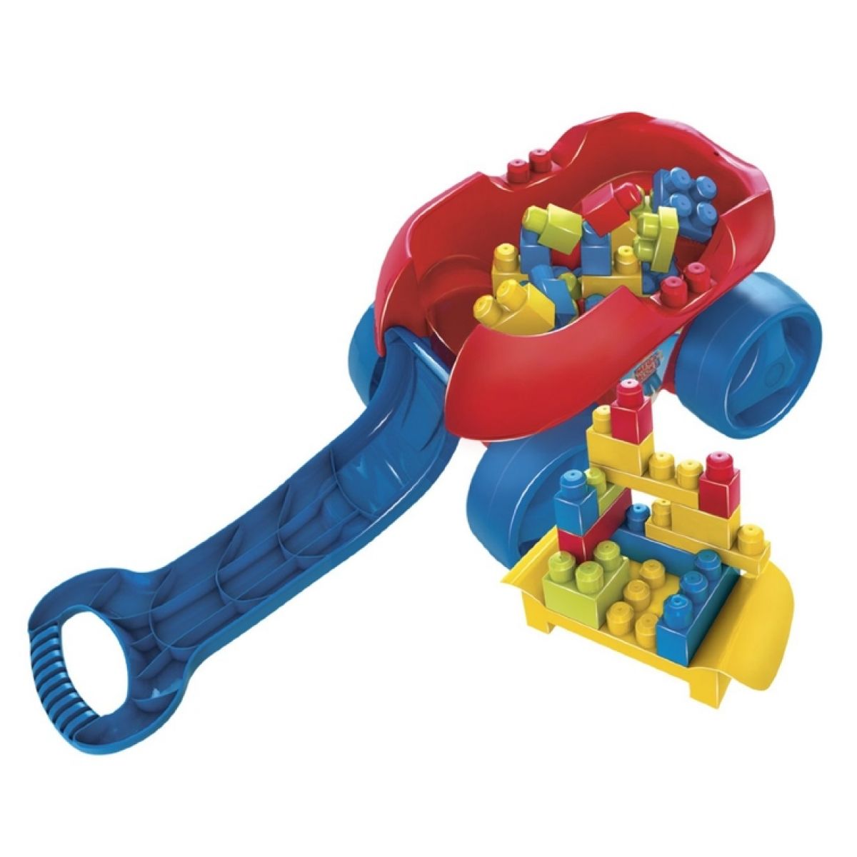 Megabloks Vozík 25 maxi kostek - Červený | Maxíkovy hračky