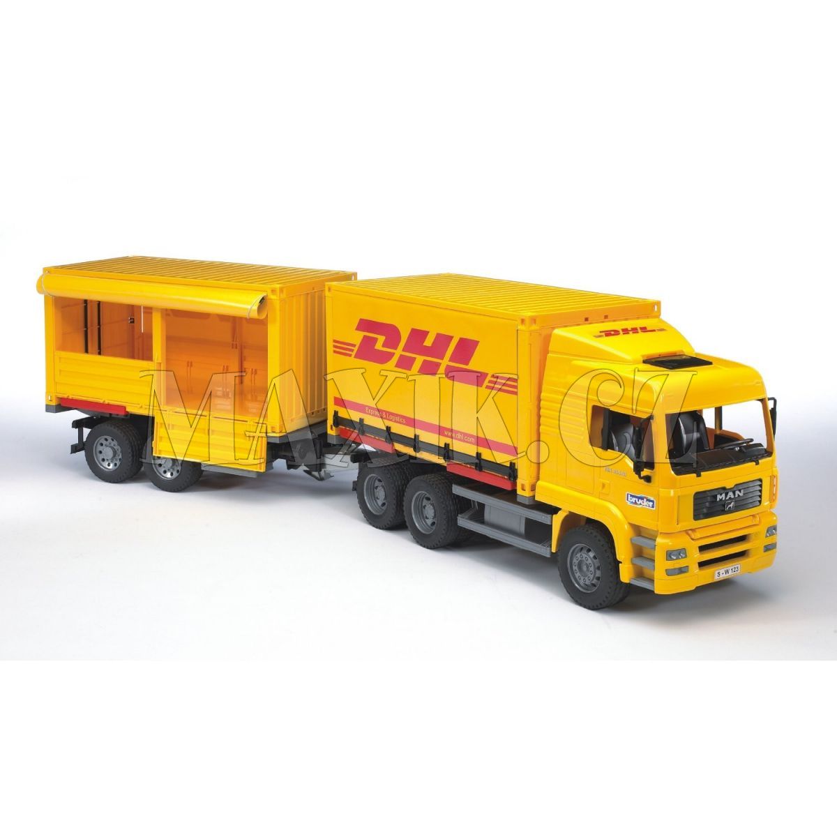 Nákladní auto MAN - kontejner+vlek DHL Bruder 02784 | Maxíkovy hračky