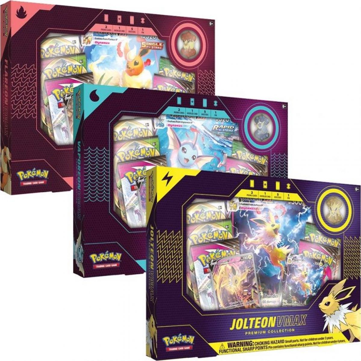 Pokémon TCG: Eevee Evolution VMAX Premium Collection Vaporeon V Max ...