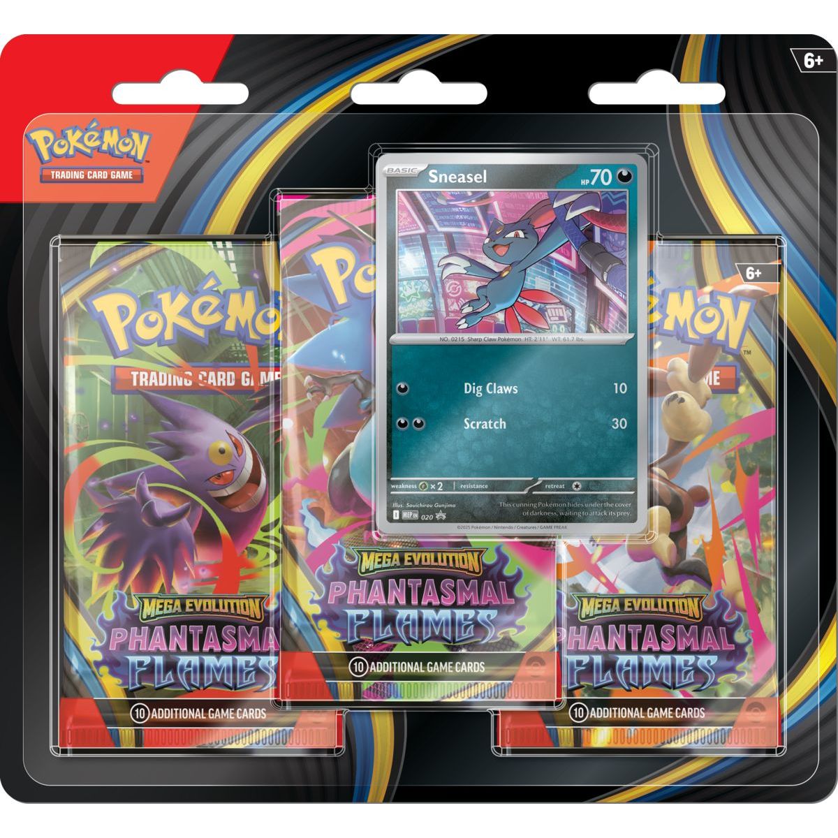 Pokémon TCG: ME02 Phantasmal Flames - 3 Blister Booster | Maxíkovy hračky