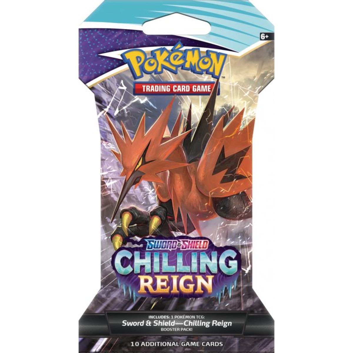 Pokémon TCG: SWSH06 Chilling Reign - 1 Blister Booster hnědý pták ...