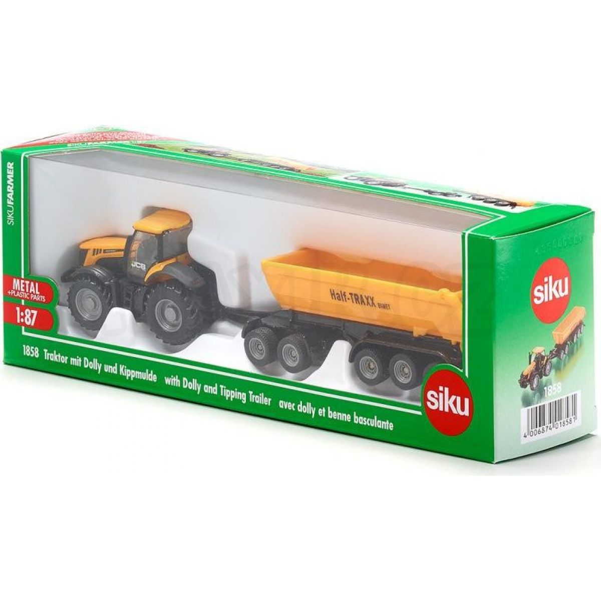 Siku Farmer Traktor se sklápěcím přívěsem 1:87 | Maxíkovy hračky