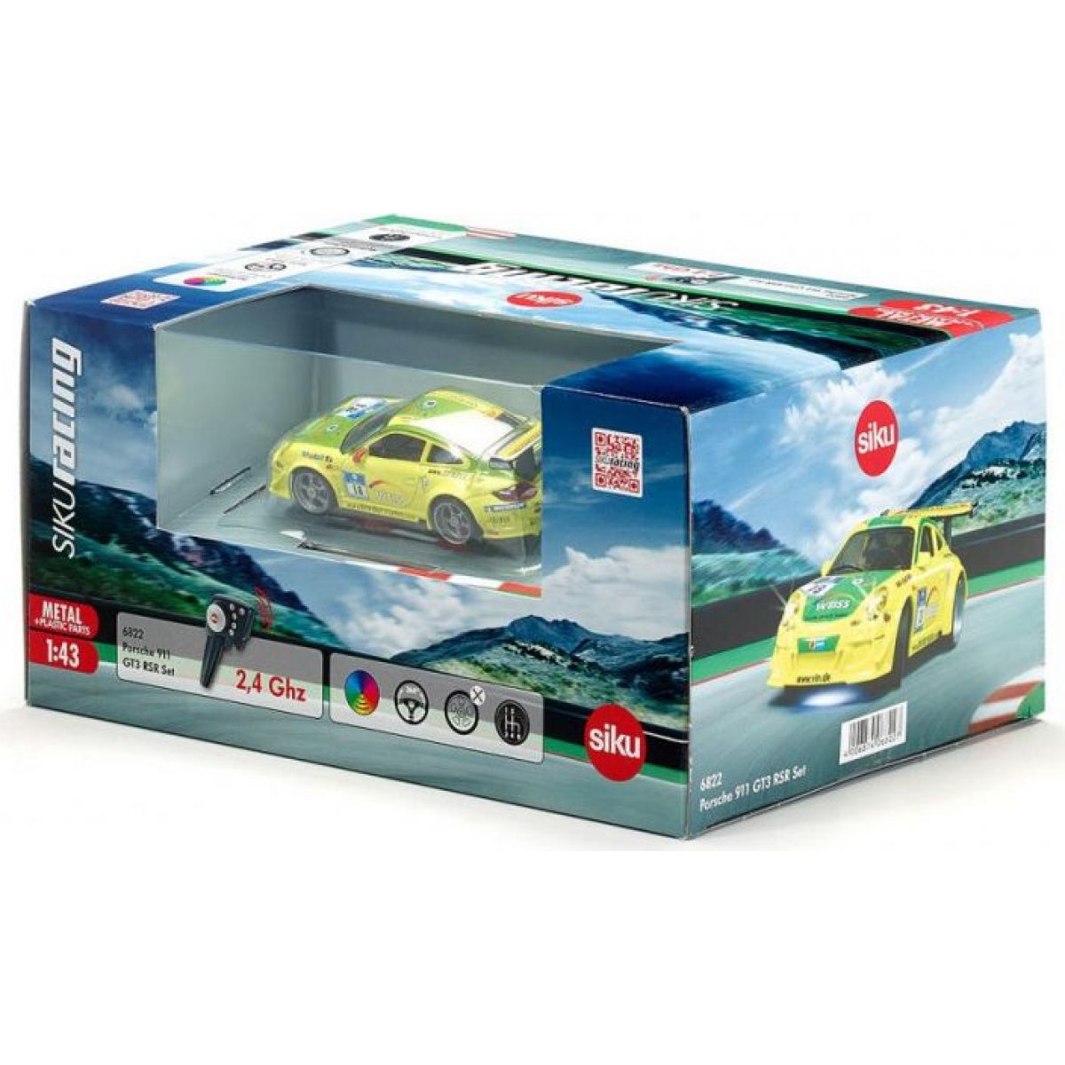 Siku Racing - RC Porsche 911 GT3 RSR s dálk. ovladačem 1 : 43 ...