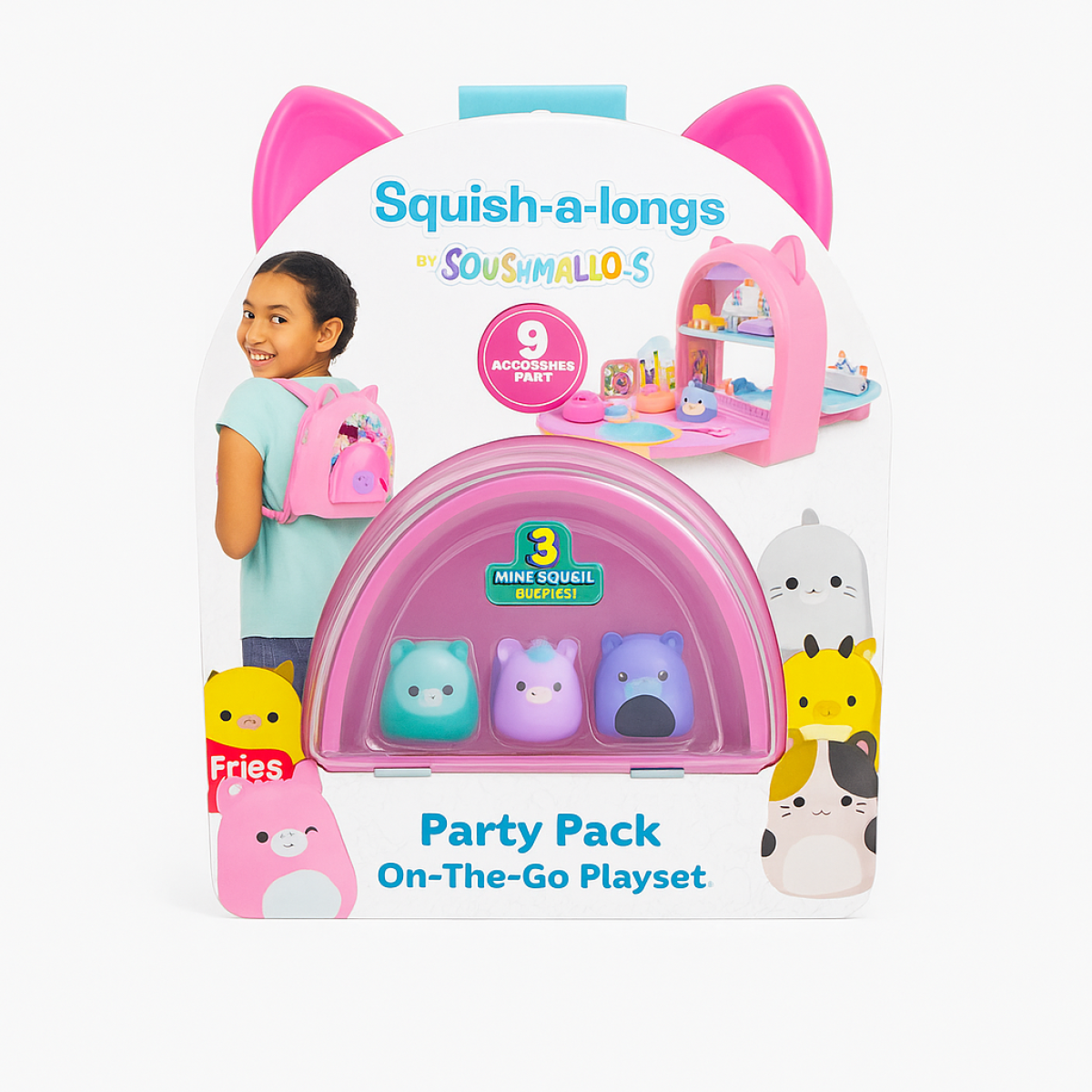 SQUISH A LONG Squish a longs sada figurek s batůžkem | Maxíkovy hračky